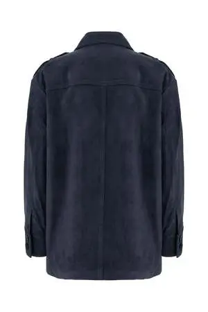 SELF-PORTRAIT Suede Utility Jacket
