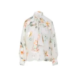 Zimmermann Carousel Burnout Blouse With Floral Print