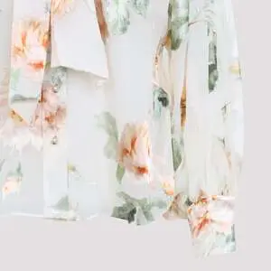 Zimmermann Carousel Burnout Blouse With Floral Print