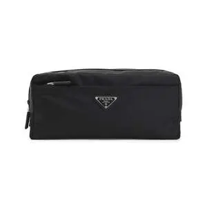 Prada Re-nylon Pouch With Saffiano Leather Details