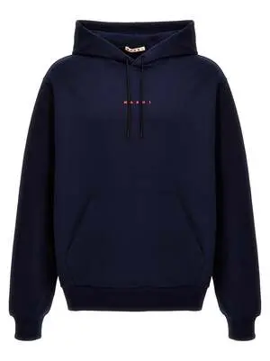 Marni Logo Print Cotton Hoodie