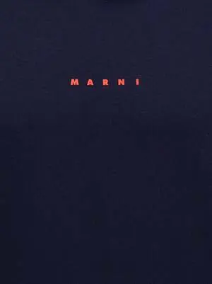 Marni Logo Print Cotton Hoodie