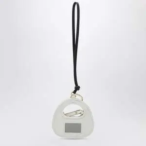 Miu Miu Quilted Leather Trick With Ring And Mirror - White