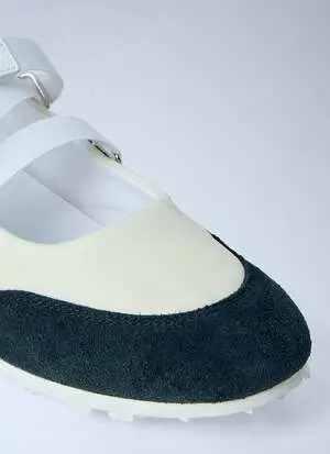 Marni Mary Jane Sneakers In Suede And Nylon - Black