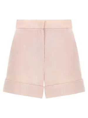 Max Mara Virgin Wool, Cashmere, And Silk Blend Shorts - Pink