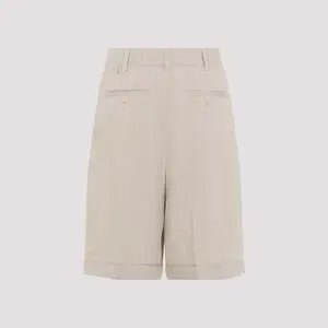 Jacquemus Tailored Linen Blend Shorts - Multicolor