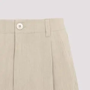 Jacquemus Tailored Linen Blend Shorts - Multicolor