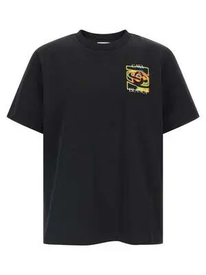 Casablanca Heat Map Logo' T-shirt - Black