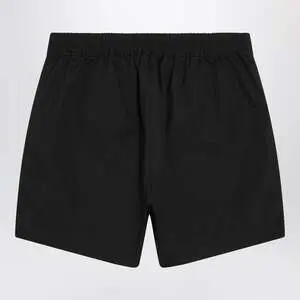 Rick Owens Drawstring Shorts In Cotton Poplin - Black
