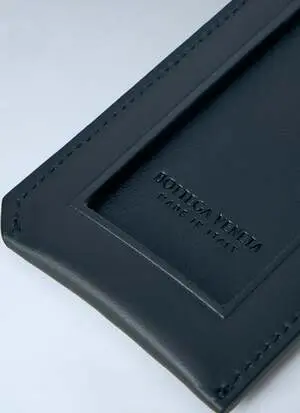 Bottega Veneta Intrecciato Piccolo Badge Holder - Black
