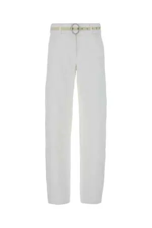 JIL SANDER Belted Straight Leg Jeans