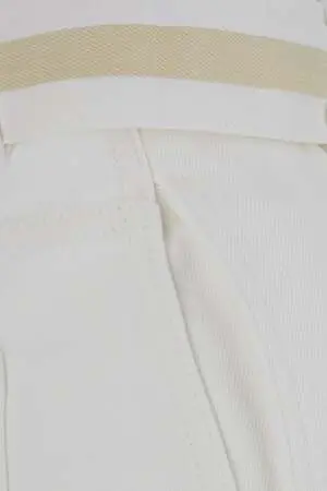 JIL SANDER Belted Straight Leg Jeans