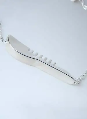 Bottega Veneta Sterling Chain Bracelet With Bar Clasp - Silver