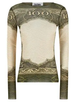 JEAN PAUL GAULTIER The Green Cartouche Top - Multicolor
