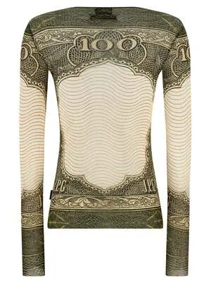 JEAN PAUL GAULTIER The Green Cartouche Top