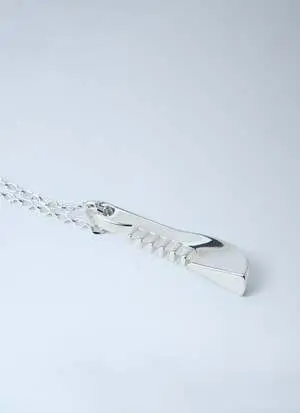 Bottega Veneta Sterling Pendant Necklace