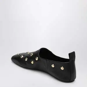 Chloé Rita Ballerinas In Studded Leather - Black