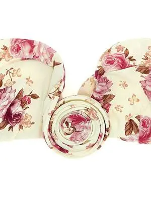 Magda Butrym Floral Print Off-the-shoulder Bikini Top With Rose Detail - Multicolor