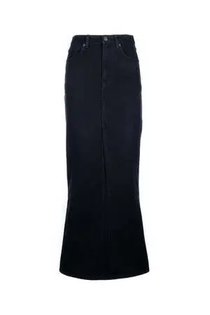 Balenciaga Long Denim Skirt - Multicolor