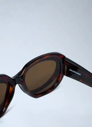 Balenciaga Superbusy Round Layered Sunglasses