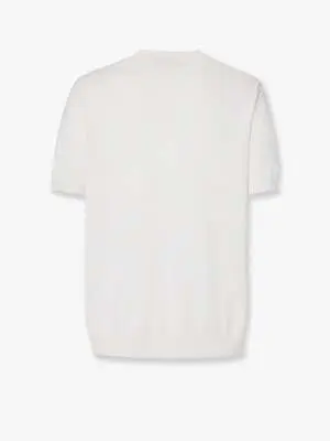 Fendi Cotton And Cashmere Crew Neck Sweater