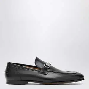 Gucci Leather Moccasin With Horsebit Detail - Black