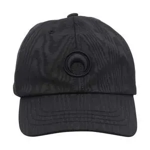 MARINE SERRE Recycled Moire Baseball Cap - Black
