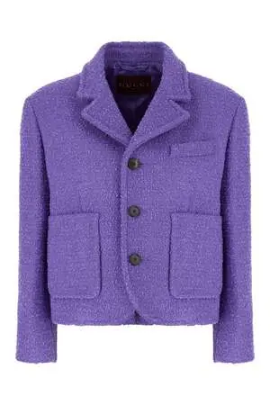 GUCCI GUCCI Textured Cropped Blazer