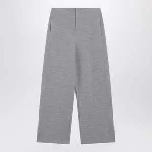 Max Mara Cropped Wool-cotton Blend Trousers