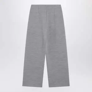Max Mara Cropped Wool-cotton Blend Trousers