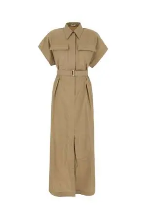 Brunello Cucinelli Belted Shirt Dress - Multicolor