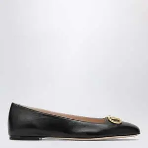Valentino Garavani Valentino Garavani VLogo Signature Ballerina Flats In Nappa Leather Black