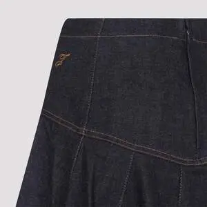 Jacquemus La Jupe De-nimes Lavoir Midi Skirt - Blue