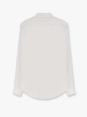 TOM FORD Silk Pleated Plastron Shirt