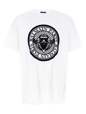 Balmain Velvet Logo T-shirt - Multicolor