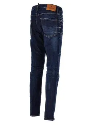 Dsquared2 Cool Guy" Stretch Denim Jeans With Micro Rips