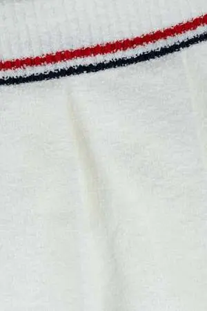 Miu Miu Pleated Skirt With Striped Waistband