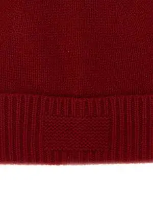 Guest In Residence Rib Cuff’ Knitted Cashmere Beanie - Red