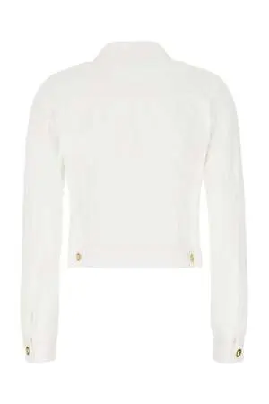 Palm Angels Gold Tone Button Detail Cropped Jacket