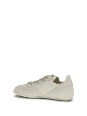 Rick Owens Fabric And Leather Lace-up Sneakers - Gray