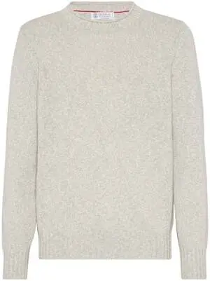 Brunello Cucinelli Cotton And Linen Knit T-shirt - Multicolor