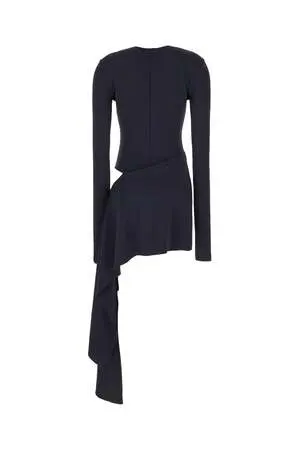 Attico Asymmetrical Draped Dress