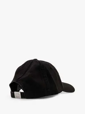 Stone Island Cotton Baseball Cap With Embroidered Logo