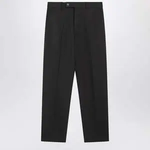 Fendi Wool Cigarette Trousers - Brown