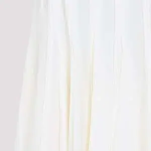 Carven Pintucked Asymmetrical Hem Silk Top