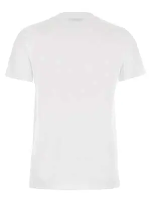 Max Mara Acacia Cotton Crewneck T-shirt With Embroidered Anchor Detail