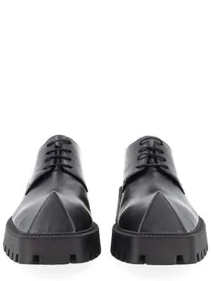 Balenciaga Leather Moccasin Derbies