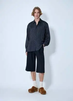 Dries Van Noten Striped Button-down Shirt - Blue
