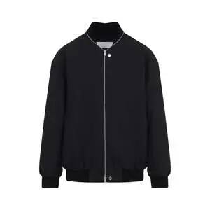 JIL SANDER Cotton Blouson Jacket - Black