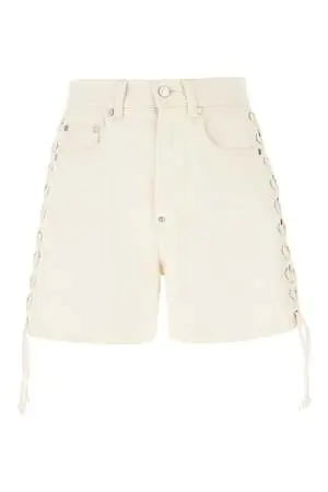 Stella McCartney Lace-up Cotton Shorts - Multicolor